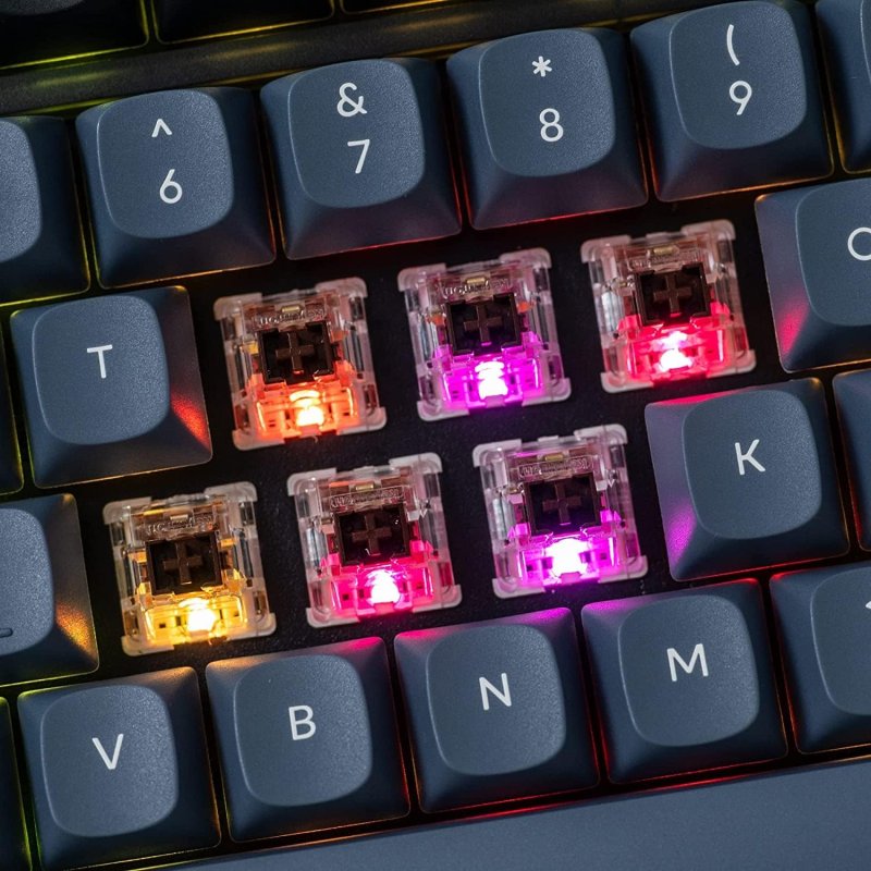Keychron V1 QMK Teclado Mecánico Fully Assembled Knob Frosted Black K ...