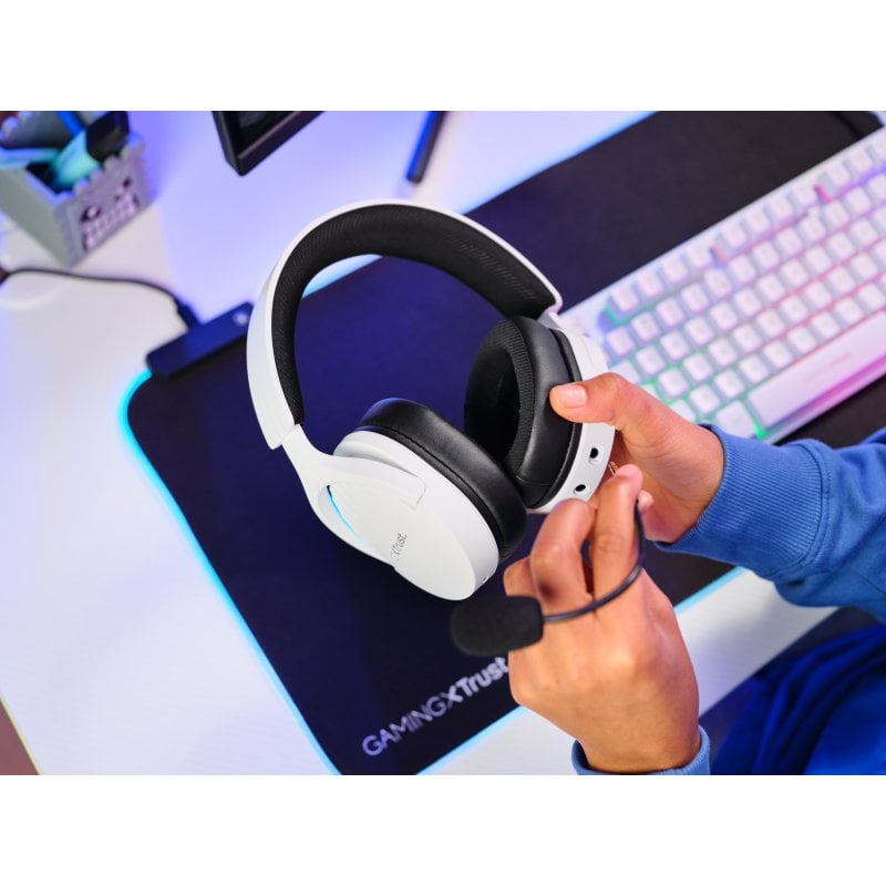 Trust GXT 491W FAYZO Auriculares Gaming Inalámbricos USB-C Blancos ...