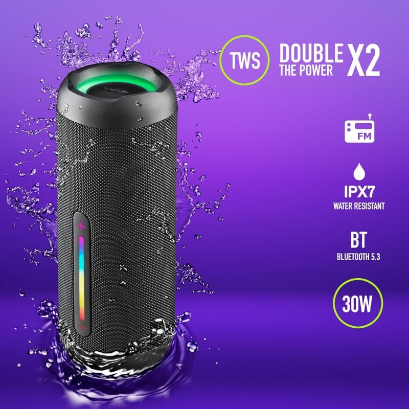 NGS Roller Furia 2 Coluna Portátil Bluetooth Preta | PcComponentes.pt