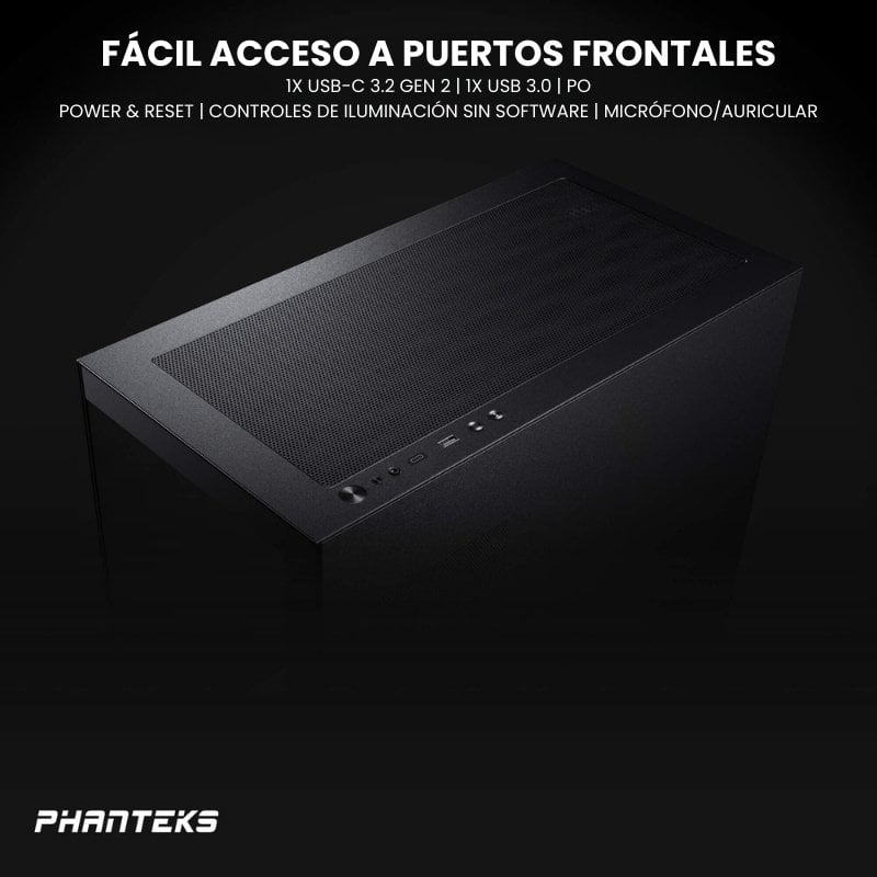 Phanteks XT View Cristal Templado USB 3.0 Negra | PcComponentes.com