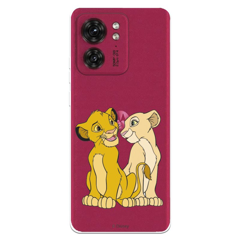 Capa oficial Disney Simba e Nala Silhouette para Motorola Edge 40 - O ...