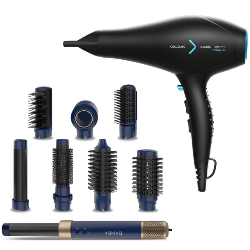 Cecotec Bamba CeramicCare AirGlam Blue Moldeador + Bamba IoniCare 5350 ...