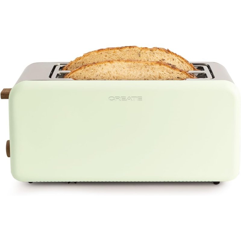 Create Toast Retro Tostadora Diseño Retro 2 Ranuras XL 1500W Verde ...