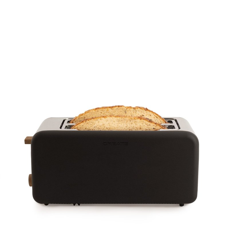 Tostadora Create Retro XL 1500W doble ranura larga extra ancha 6 ...