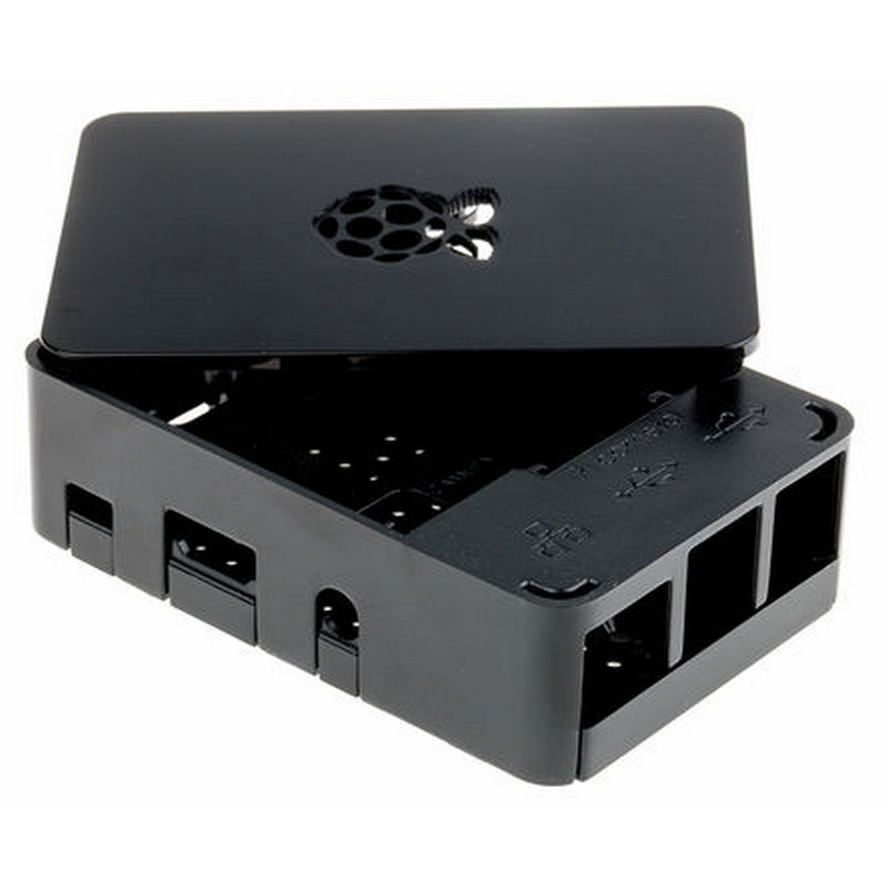 Raspberry Carcasa Oficial para Raspberry Pi 3/3B/2/B Negra ...