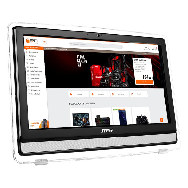 MSI Pro 22ET 4BW-021XEU Intel Celeron N3160/4GB/1TB/21.5" Táctil ...