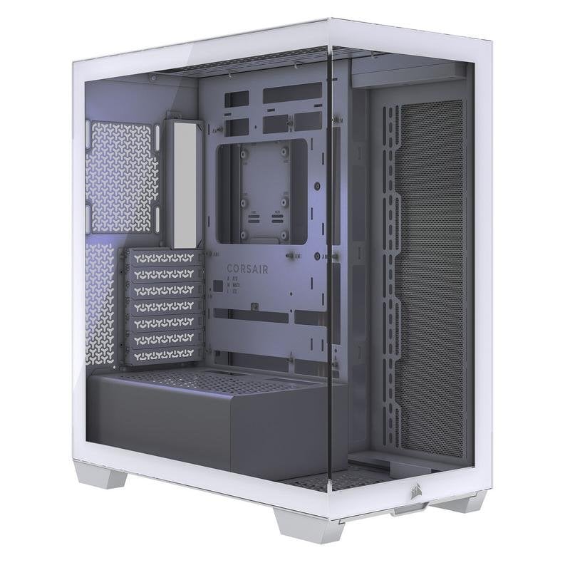 Boîtiers PC Boîtier Corsair 3500X Blanc Micro ATX double verre trempé ...