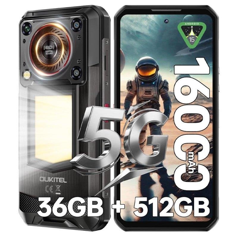 Oukitel WP56 36 Go 512 Go 6,8" 120Hz FHD+ 5G Double SIM Batterie ...