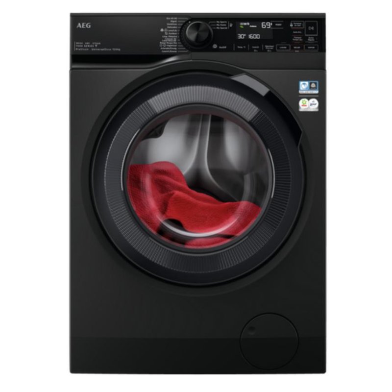 Lavasecadora AEG 10kg A LWR7316V6O preta com condensação e display LCD ...