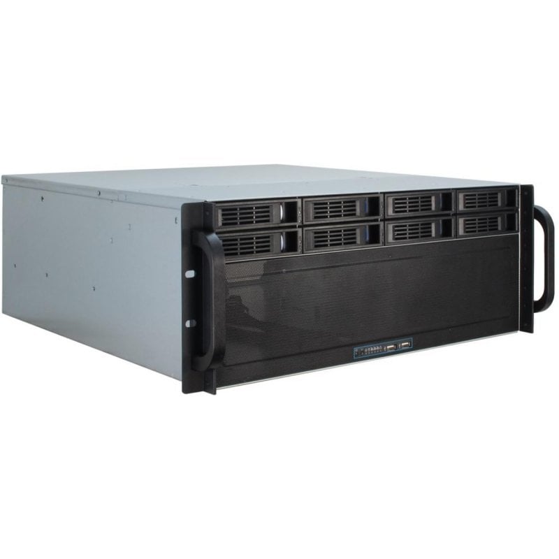 Case PC Inter-Tech 4U-4408 Server Rack 4U Nero/Argento | PcComponentes.it