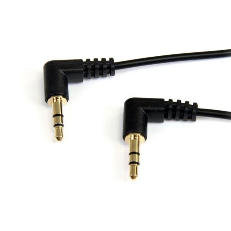 Cable Audio Stéréo 3,5mm StarTech 1,8m Angulé Droit Macho à Macho ...