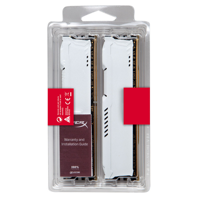 Kingston HyperX Fury White DDR4 2666Mhz PC4-21300 32GB 2x16GB CL16 ...