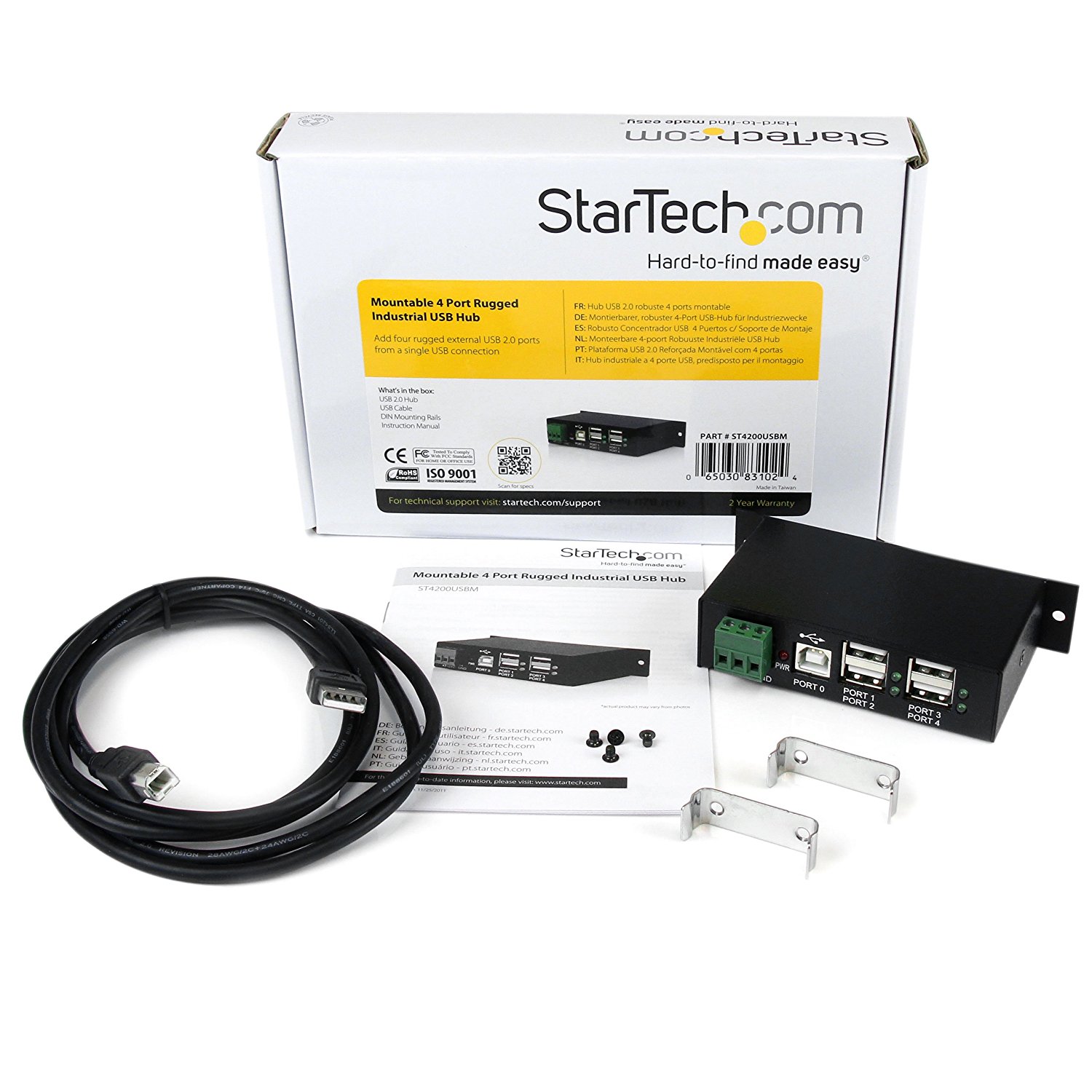 Startech ST4200USBM Adaptador USB 2.0 4 Puertos | PcComponentes.com