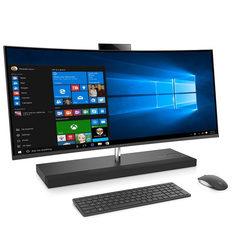 HP Envy AIO 34-B073NS Intel Core i7-7700T/16GB/2TB + 256GB SSD/GTX 950M ...