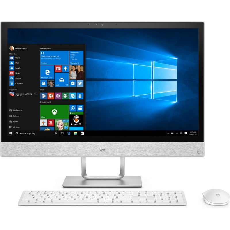 HP AIO Pavilion 27-R072NS Intel Core i7-7700T/8GB/1TB+128GB SSD/Radeon ...