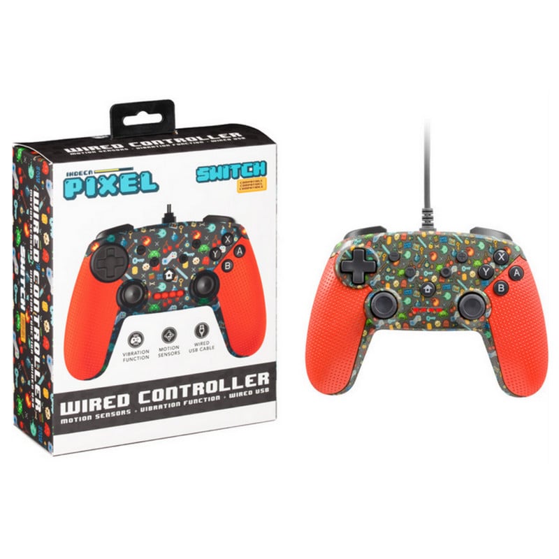 Indeca Pixels Mando con Cable para Nintendo Switch | PcComponentes.com