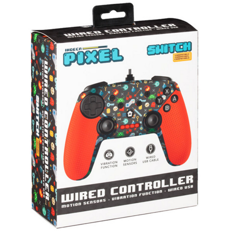Indeca Pixels Mando con Cable para Nintendo Switch | PcComponentes.com