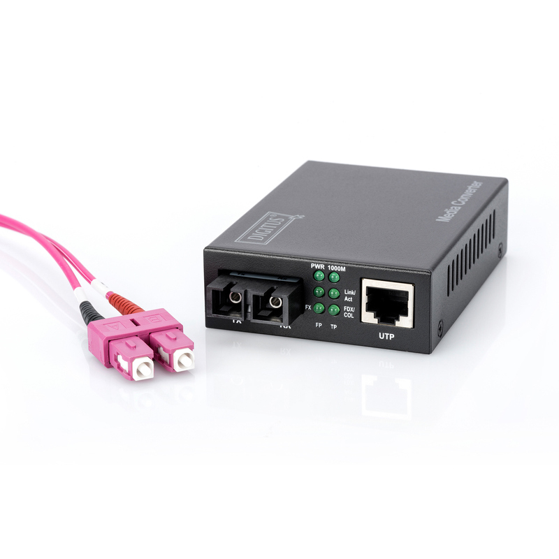 Digitus Convertidor de Medios Gigabit RJ45/SC