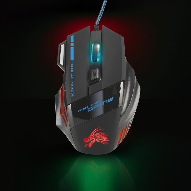 LaZer Dragon Ratón Gaming 5500DPI Negro