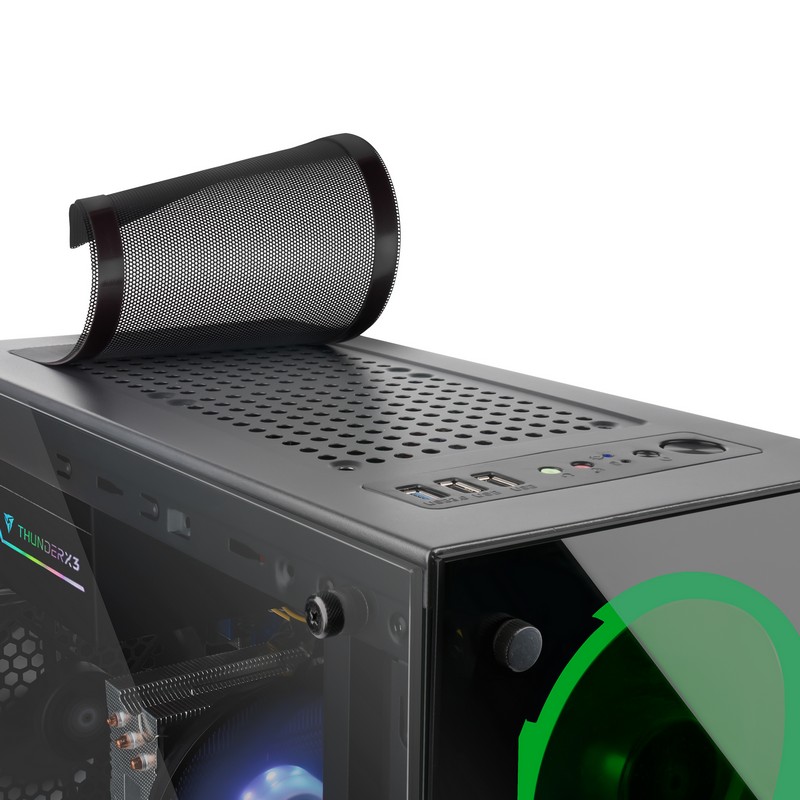 Mars Gaming MCG Green Cristal Templado USB 3.0 | PcComponentes.com