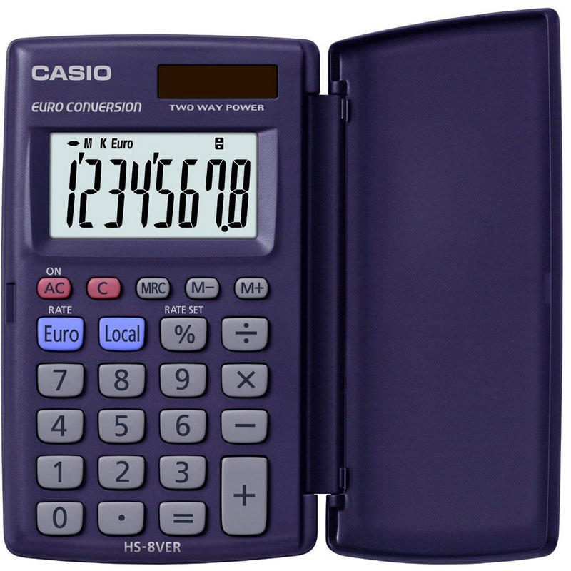 Casio HS-8VER Calculadora Básica Violeta | PcComponentes.com