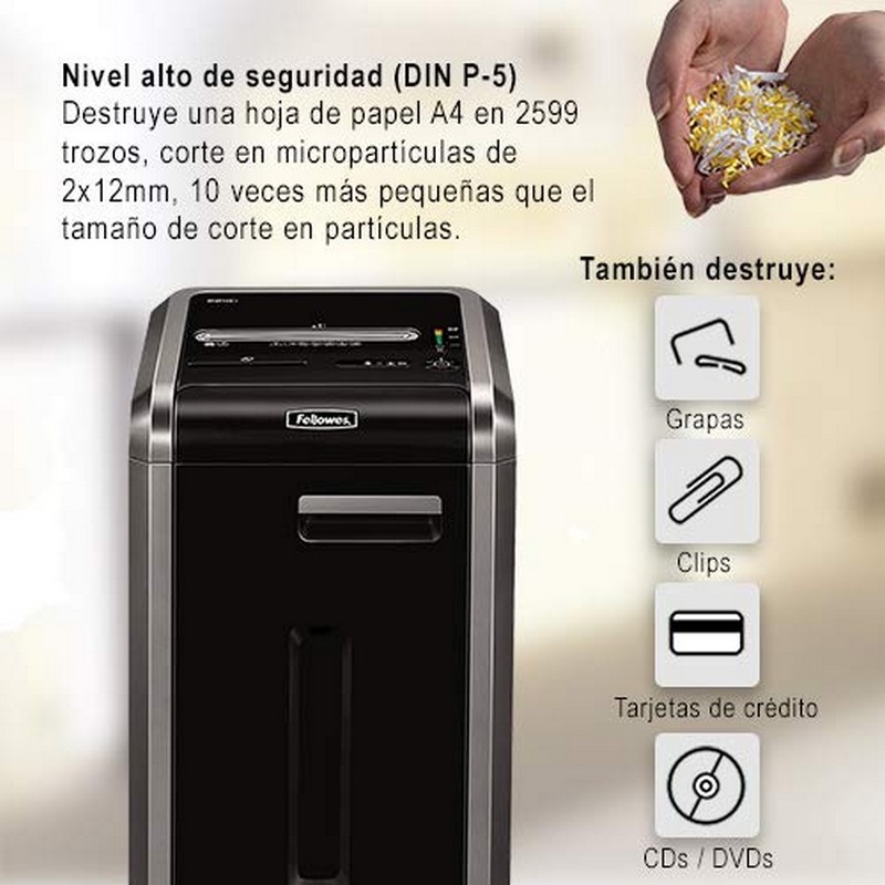Fellowes 225Mi Destructora Microcorte | PcComponentes.com
