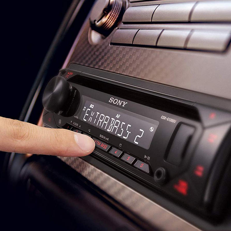 Sony CDX-G1300U Autoradio CD/USB/AUX/Extra Bass Negro/Rojo ...