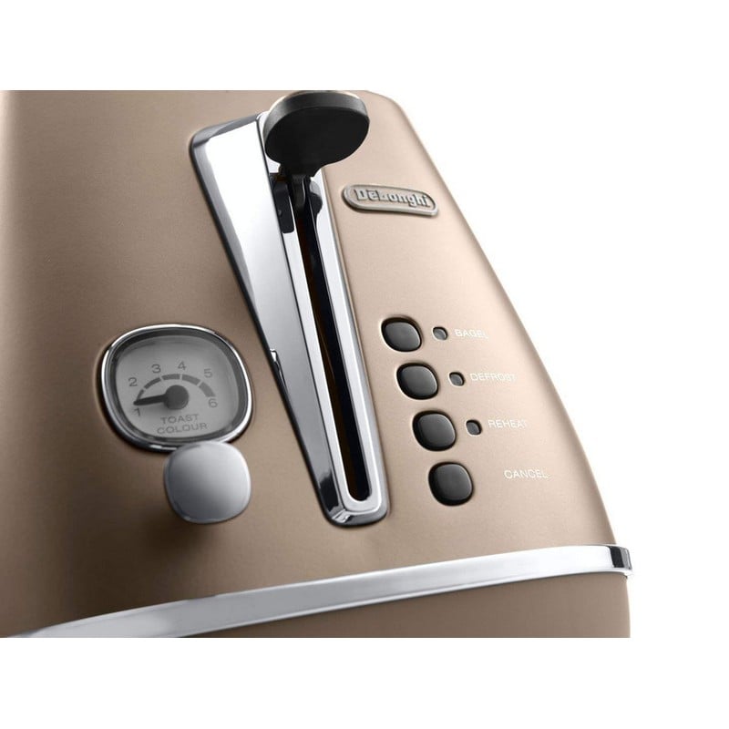 DeLonghi Distinta Tostador 2 Ranuras 1800W Bronce | PcComponentes.com