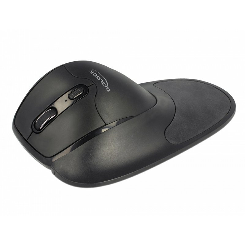 Delock Ratón Inalámbrico para Zurdos con Reposamuñecas 1600 DPI