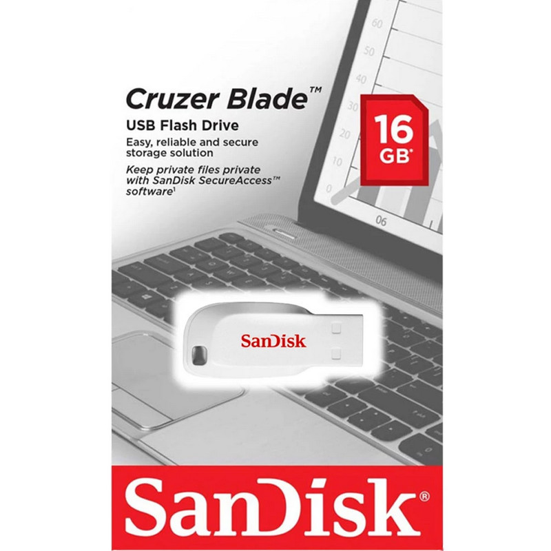 SanDisk Cruzer Blade 16GB USB Blanco | PcComponentes.com