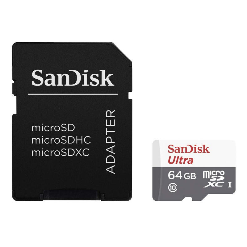 SanDisk Ultra MicroSDHC 64GB Clase 10 80 MB/s UHS-I + Adaptador SD ...