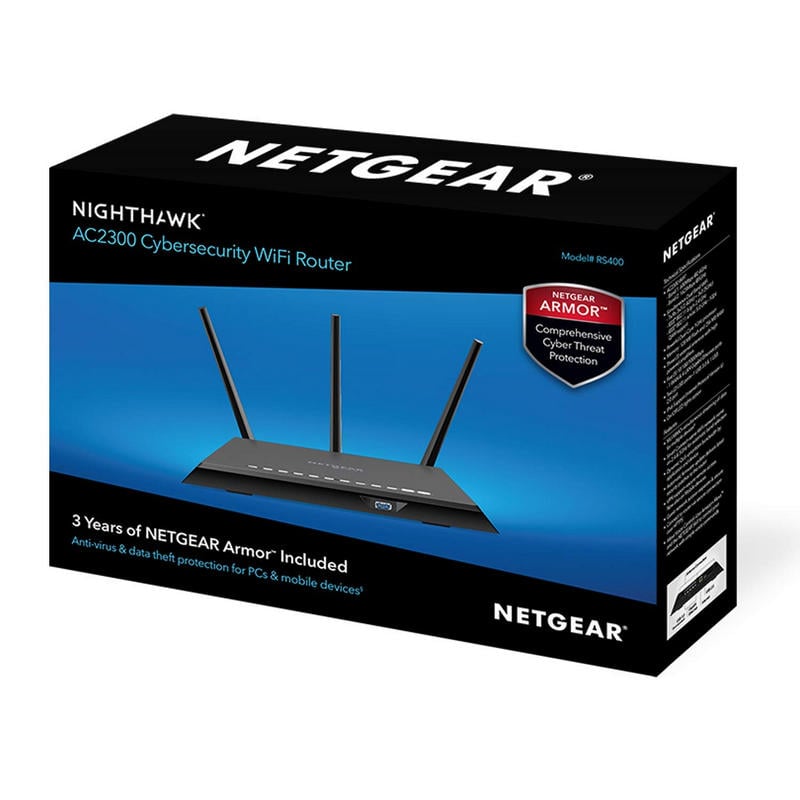Netgear Nighthawk RS400 Cybersecurity Router WiFi AC2300 Dual Band ...