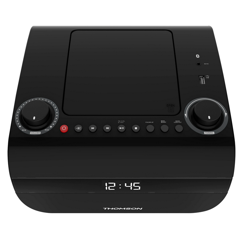 Thomson RCD305UBT Radio CD/MP3/USB/AUX/Bluetooth Negro | PcComponentes.com