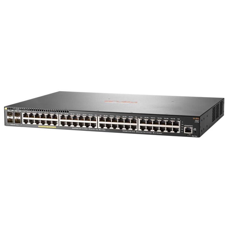 HPE Aruba 2540 Switch Gestionable 48 Puertos Gigabit PoE 370W + 4 SFP+