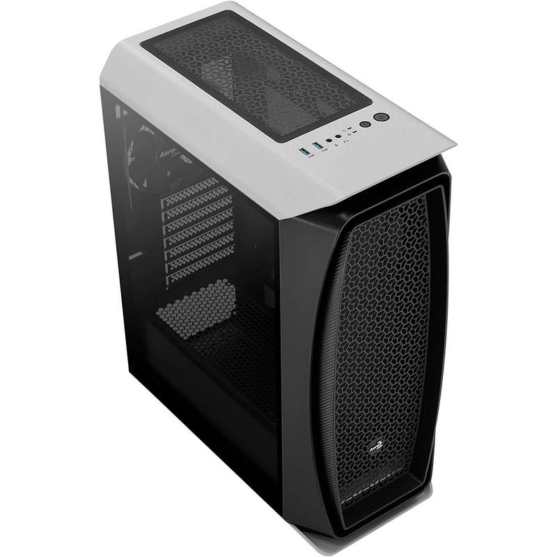 Aerocool Aero One Cristal Templado USB 3.1 Blanco | PcComponentes.com