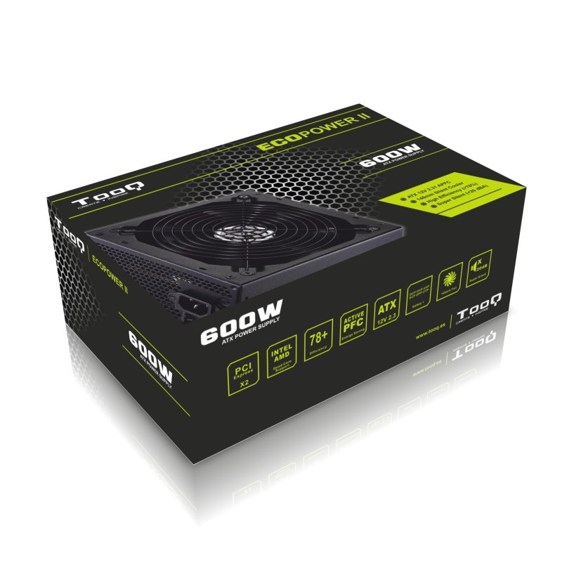 Tooq Ecopower II 600W PFC Activo | PcComponentes.com
