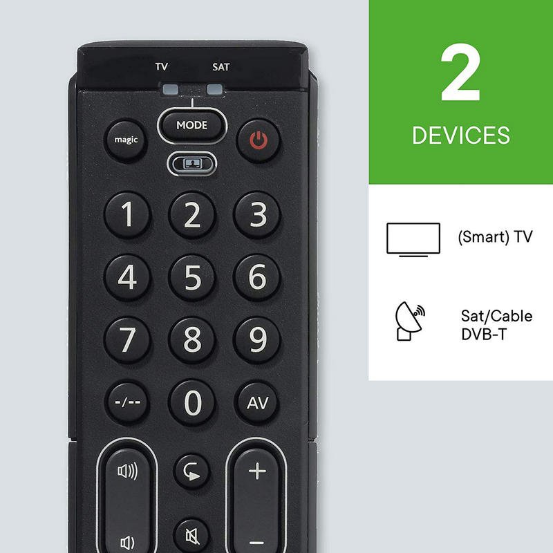 One For All Essence 2 Mando a Distancia Universal para 2 Dispositivos ...