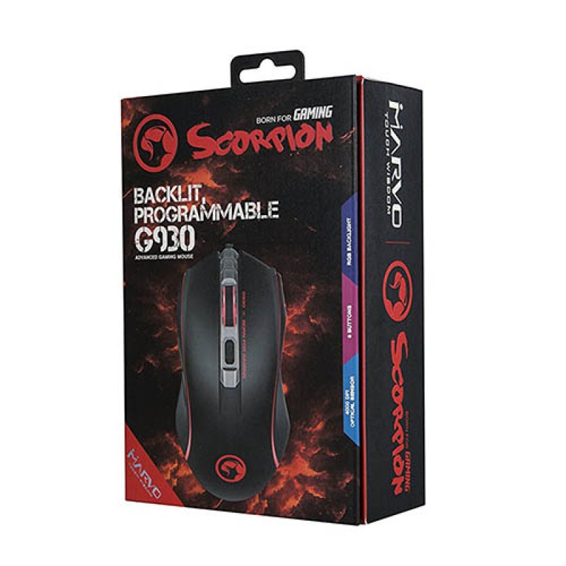 Scorpion G930 Ratón Gaming 4000 DPI Negro | PcComponentes.com