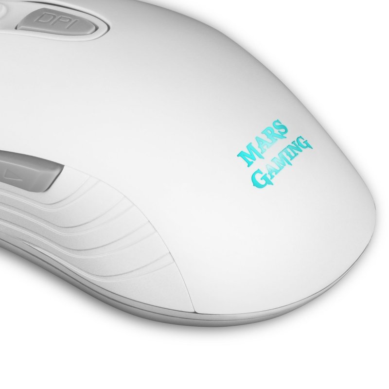 Mars Gaming MMW2 Ratón Gaming Inalámbrico RGB 3200 DPI Blanco ...