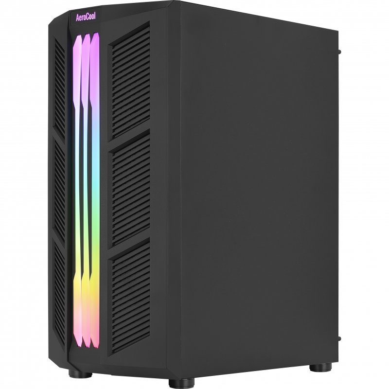 Aerocool Prime Cristal Templado USB 3.1 RGB Negra | PcComponentes.com
