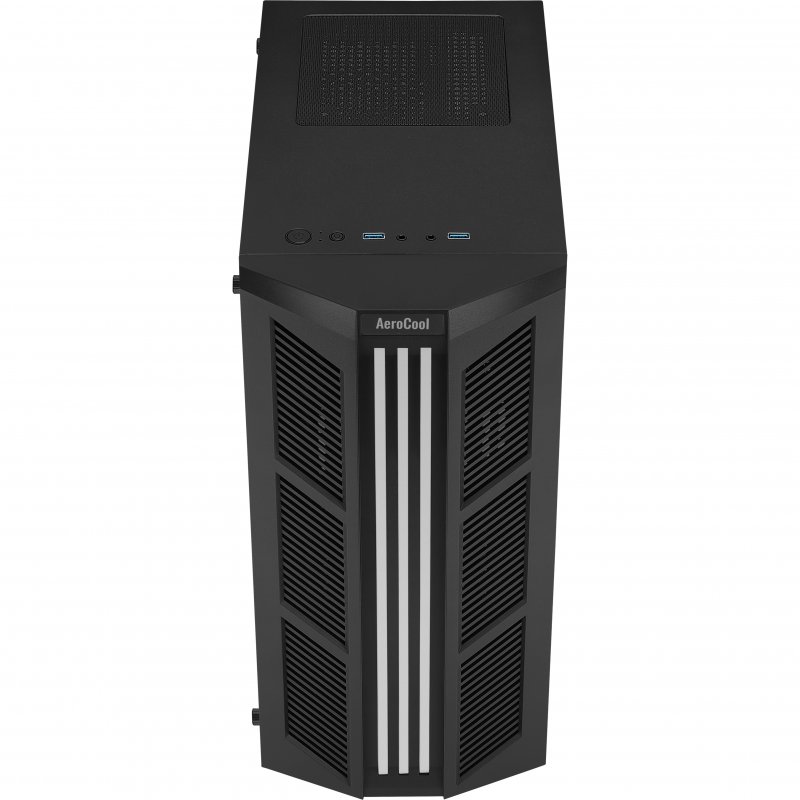 Aerocool Prime Cristal Templado USB 3.1 RGB Negra | PcComponentes.com