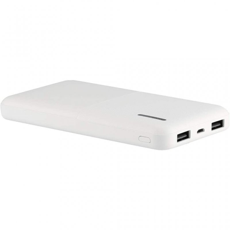 Muvit Powerbank 10000 mAh USB 2 Puertos 2A Blanca | PcComponentes.com
