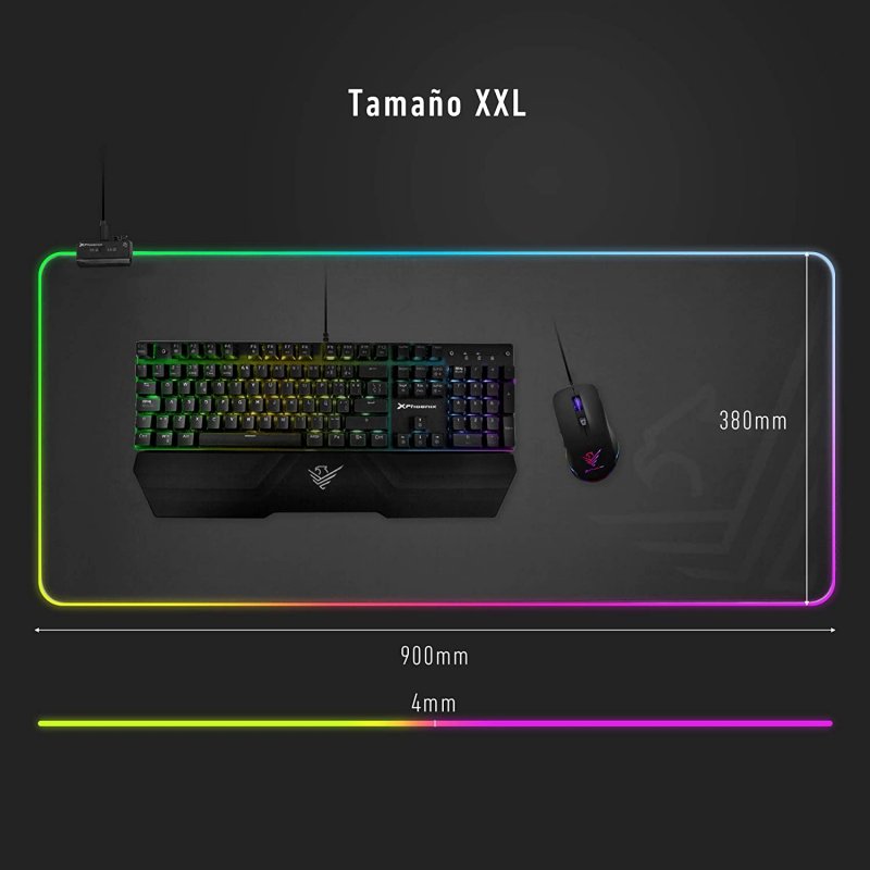 Phoenix Gaming Mylus Alfombrilla Gaming RGB | PcComponentes.com