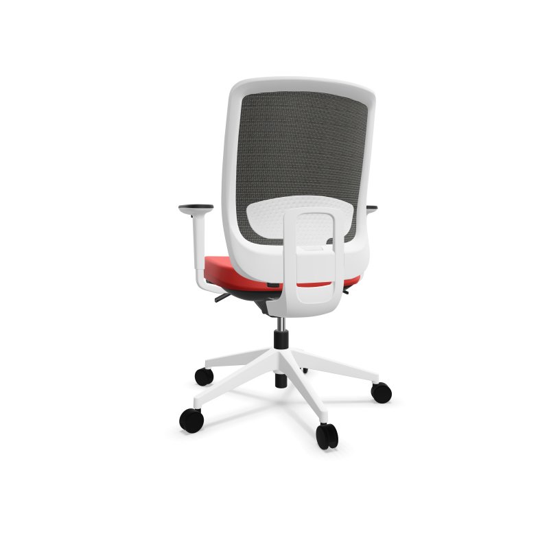 Actiu Trim Silla de Oficina Malla Negra/Blanca/Roja | PcComponentes.com
