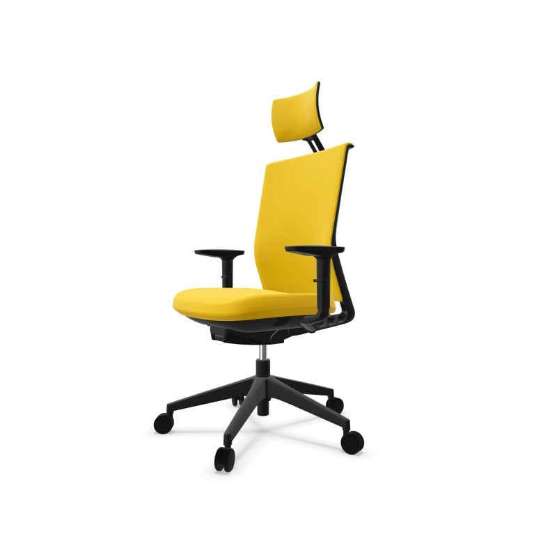 Actiu Stay Silla de Oficina con Cabezal Amarilla | PcComponentes.com