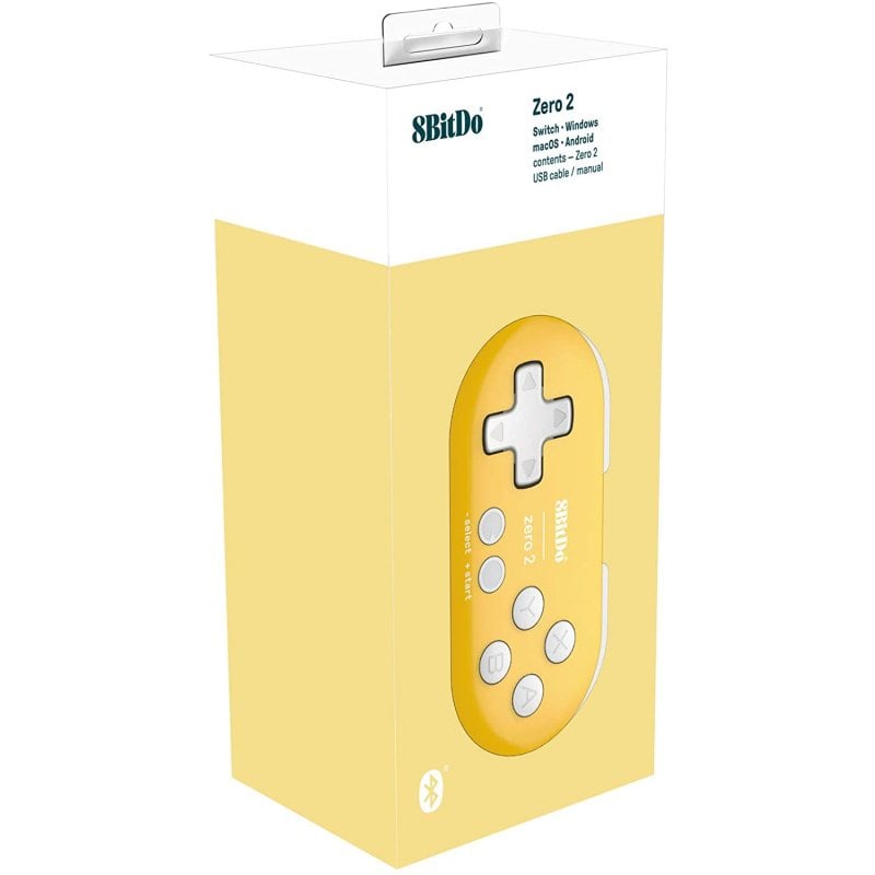 8BitDo Zero 2 Gamepad para Switch/PC/macOS/Android Yellow Edition ...
