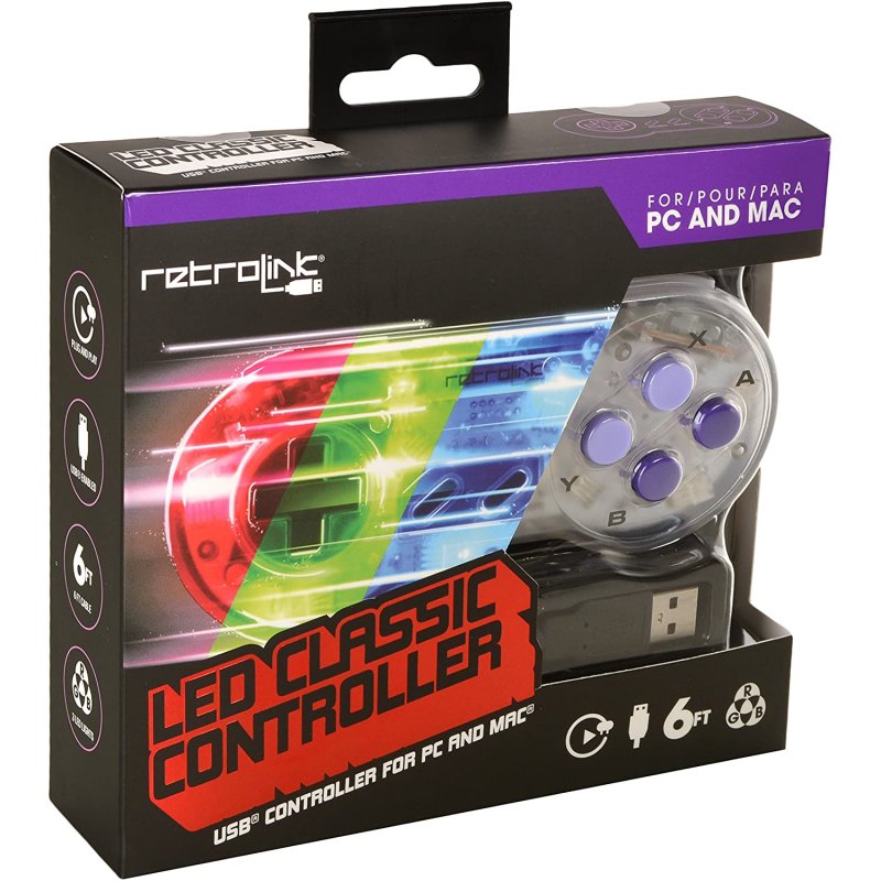 Retrolink Gamepad SNES USB RGB para PC | PcComponentes.pt