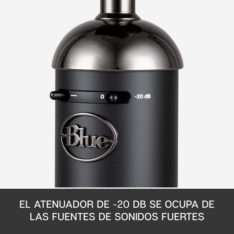 Blue Microphones Spark Blackout SL Micrófono XLR de Condensador para ...