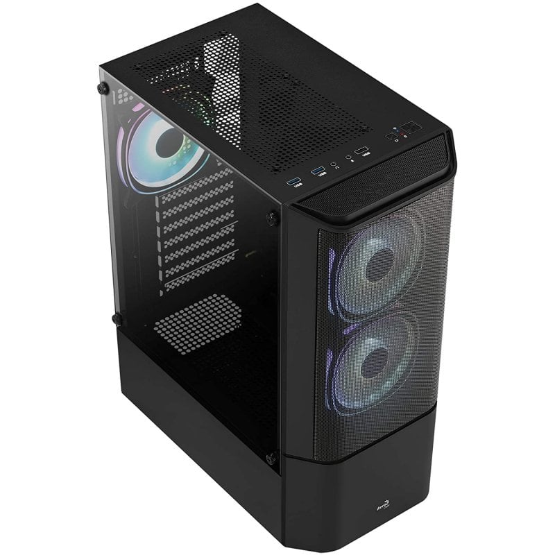 Aerocool Quantum Mesh V3 RGB Cristal Templado USB 3.0 Negra ...