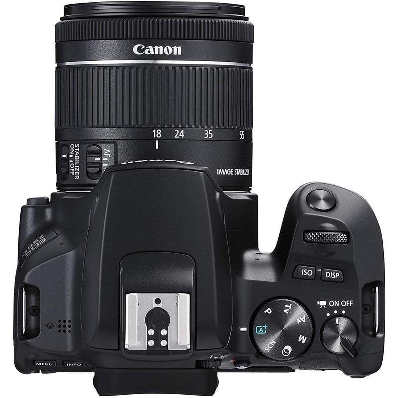 Canon 250D 24MP WiFi Negra + Objetivo EF-S 18-55mm F4-5.6 IS STM ...